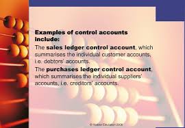 What is the purpose of control accounts? - SAT ACCOUNTS